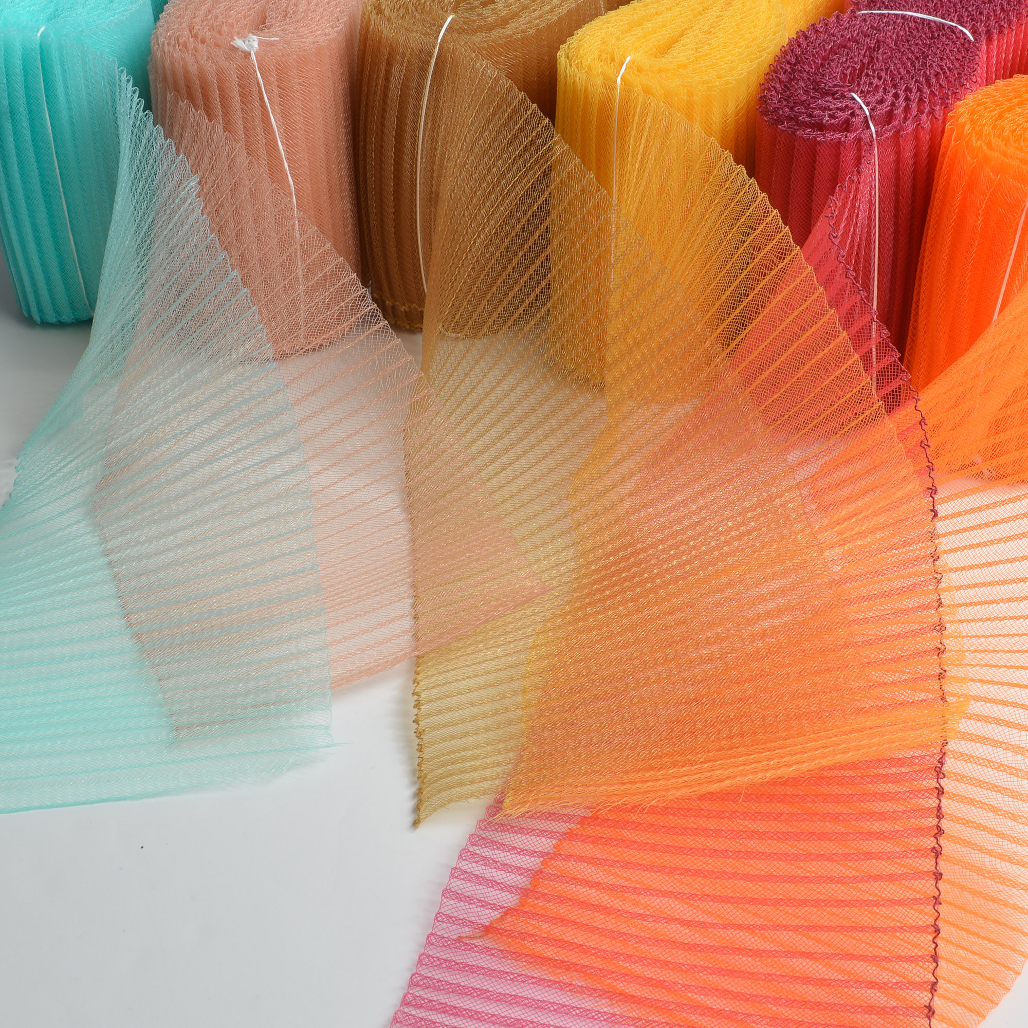 6 Inch Pleated Crinoline Horsehair Fabric Braid | SUN YORKOS