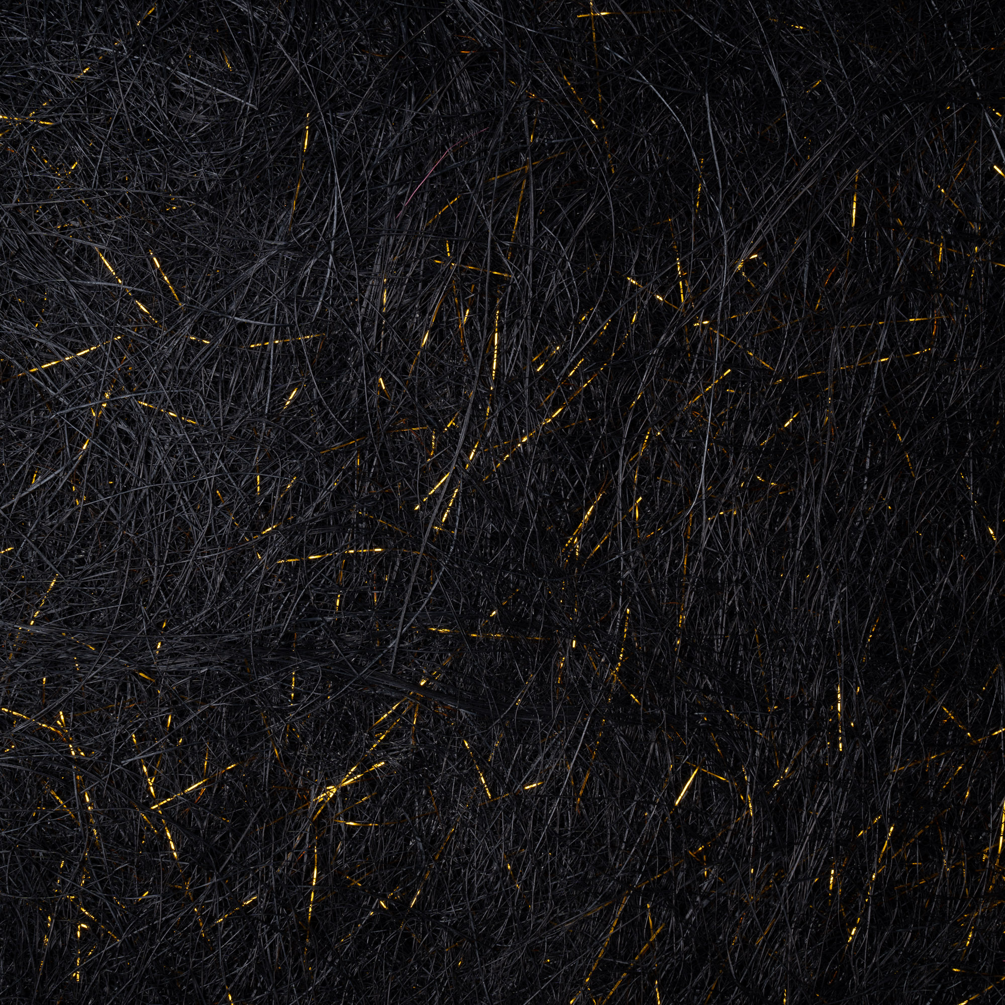 Black / Gold Abaca Scrunch Fabric - 4M | SUN YORKOS