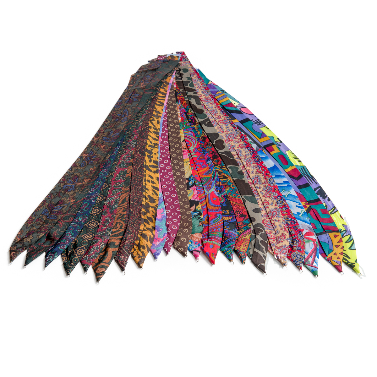 T0433-31 3 Pleats Poly Printed Puggaree Hat Bands