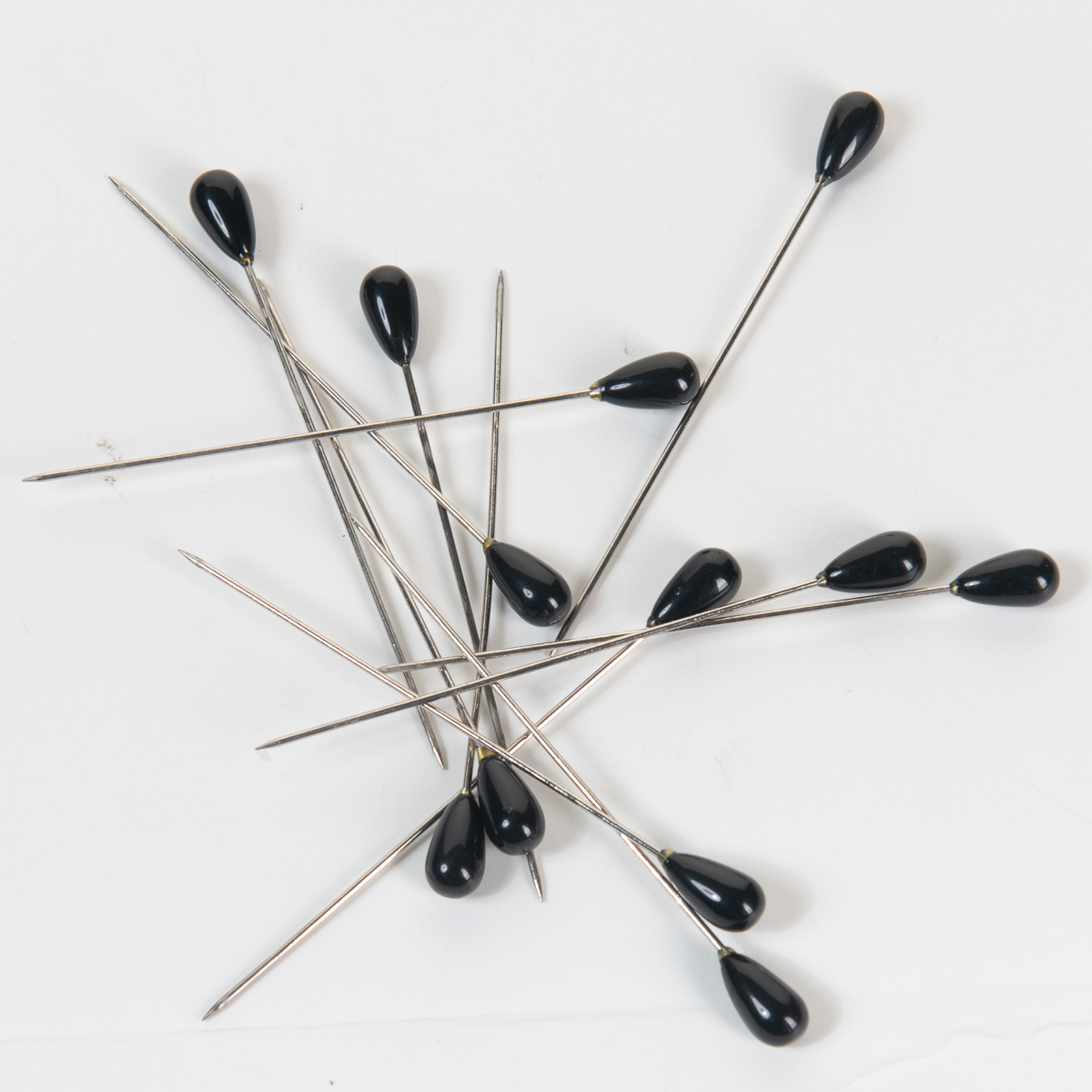 W2131-B-144 3 1/4" Black Pearl Head Millinery Blocking/Working Pins Gross