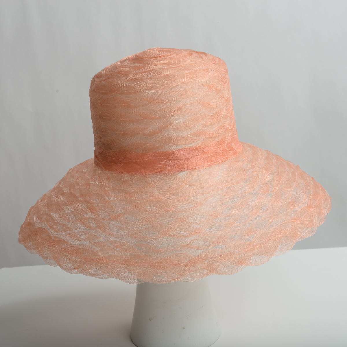 Delicate Weave Crinoline Medium Brim Plain Hats-BL44-Sun Yorkos | Zoria
